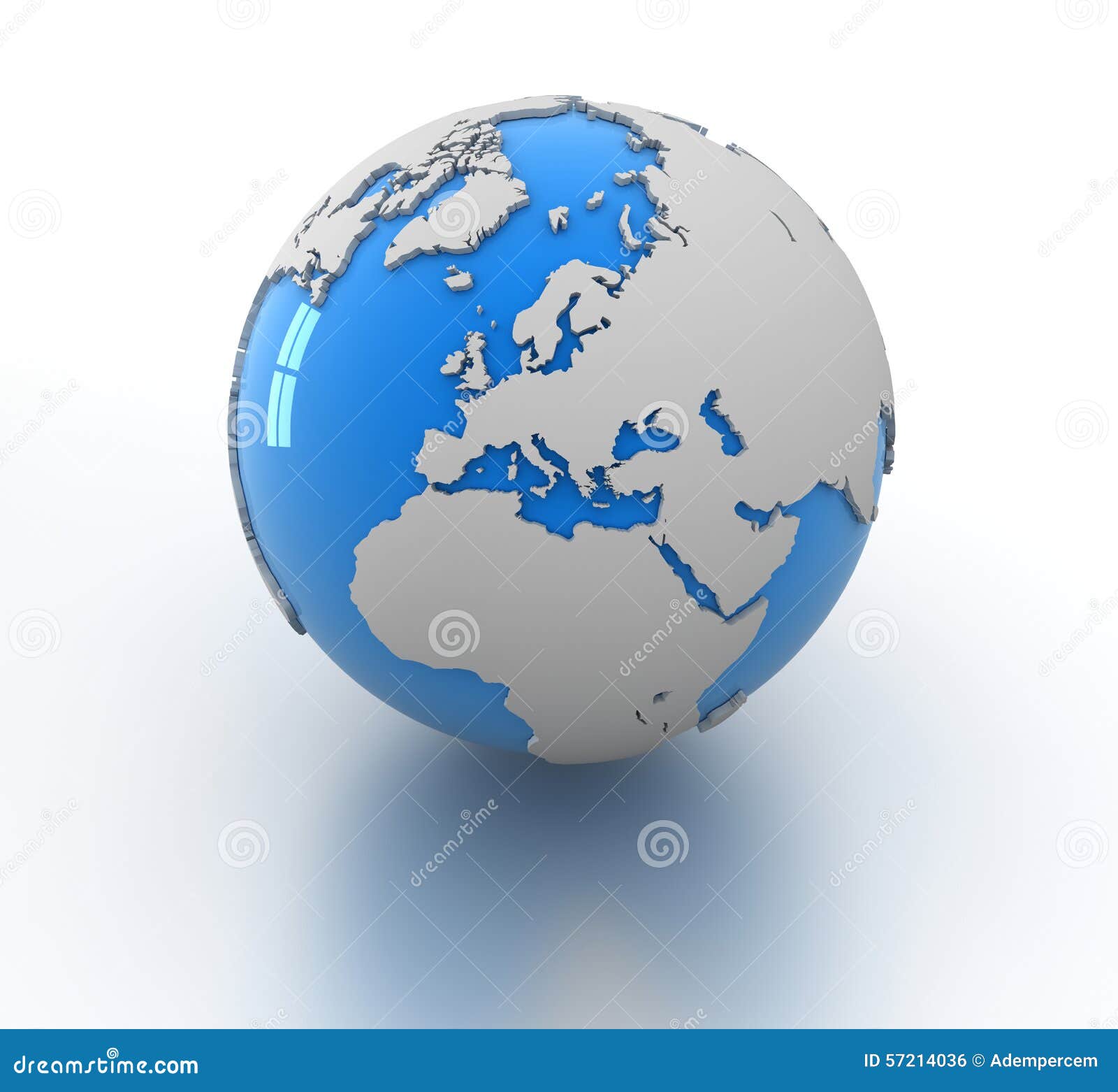 Blue globe stock illustration. Illustration of world - 57214036