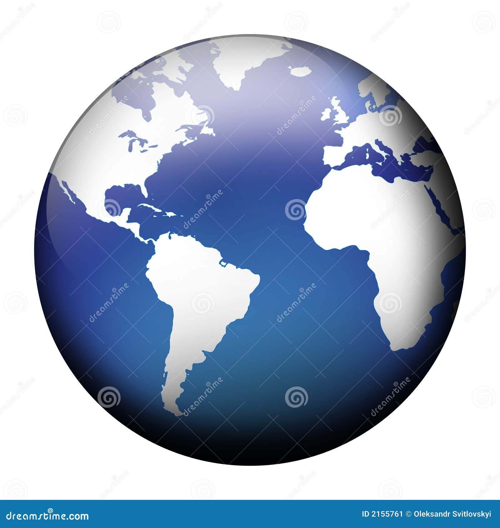 Blue globe view stock illustration. Illustration of maps - 2155761
