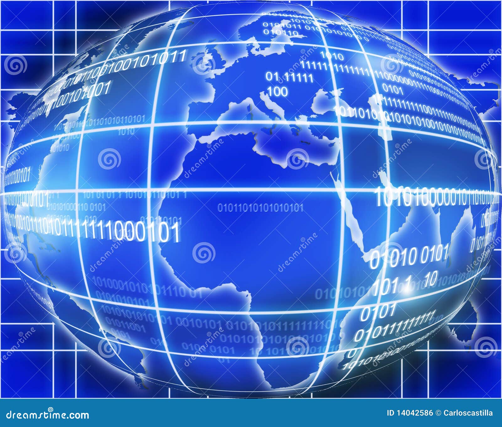 Blue globe world map stock illustration. Illustration of asia - 14042586