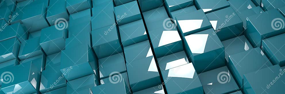 Blue Glossy Bumpy Cubes Background Stock Illustration - Illustration of ...