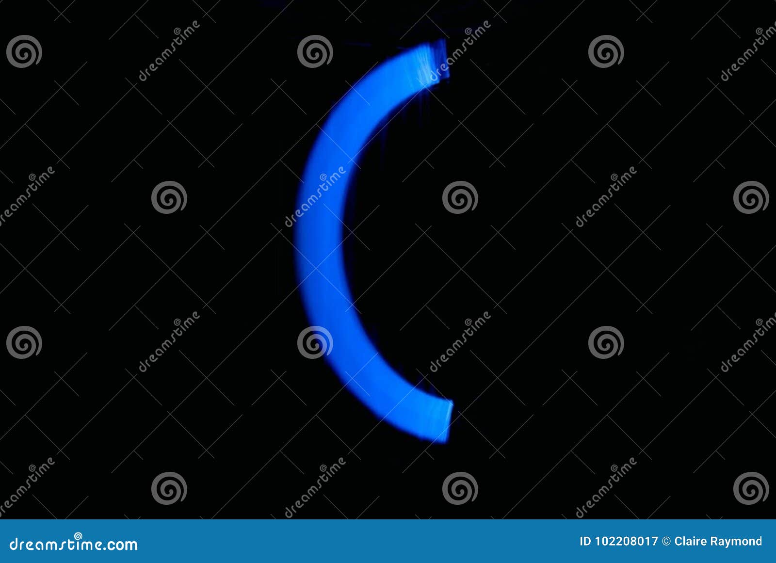 Blue Glow Stick Light Trail Stock Image - Image of black, swish: 102208017