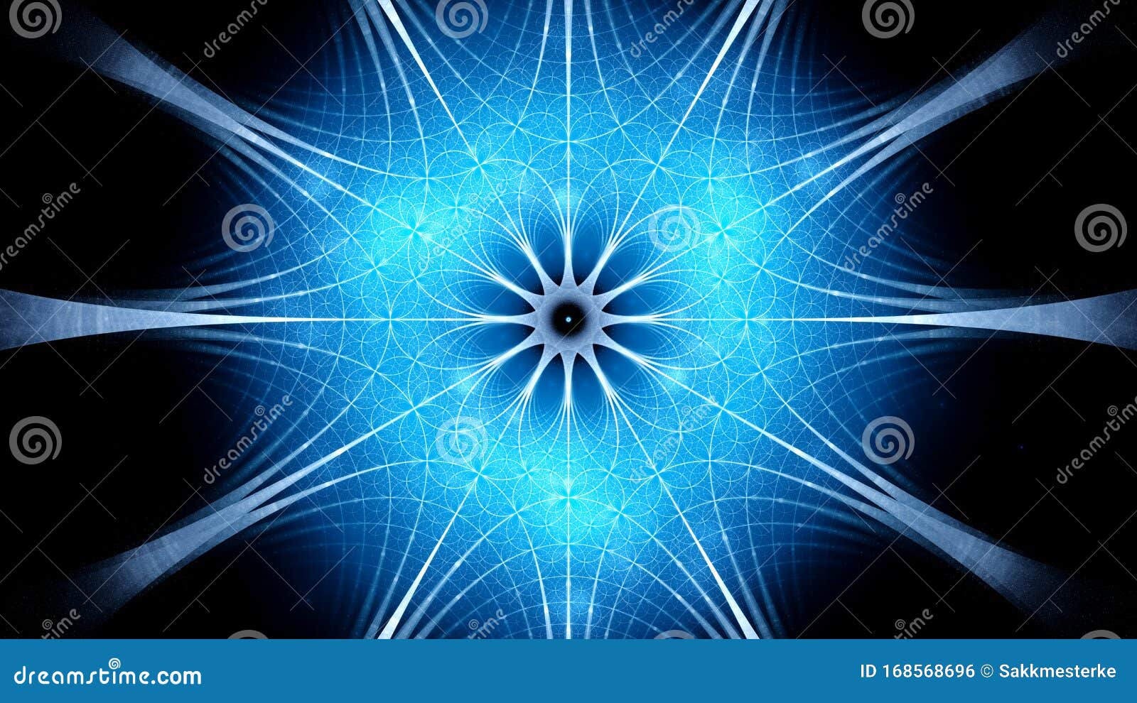 Blue Glowing Antimatter Energy Source Abstract Background Stock ...