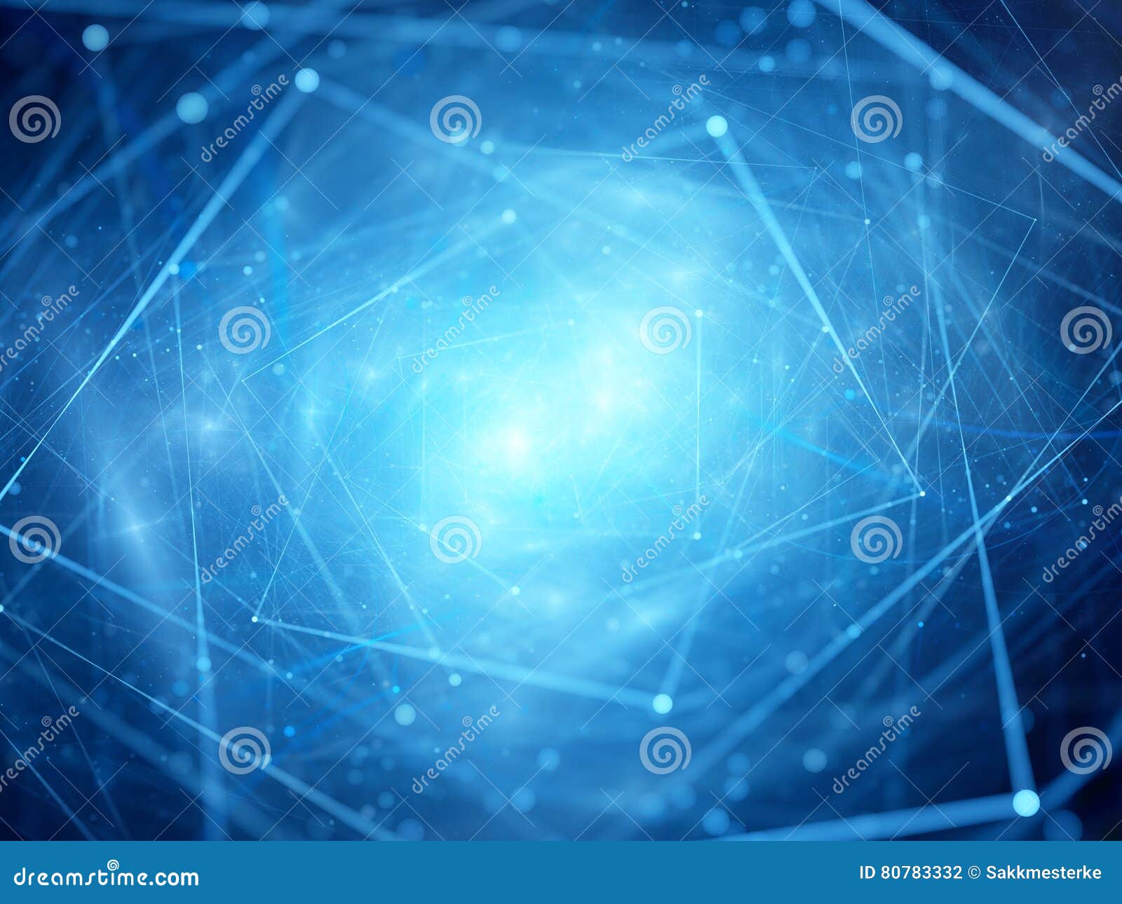 Blue Glowing Cloud Computing Stock Illustration - Illustration of ...