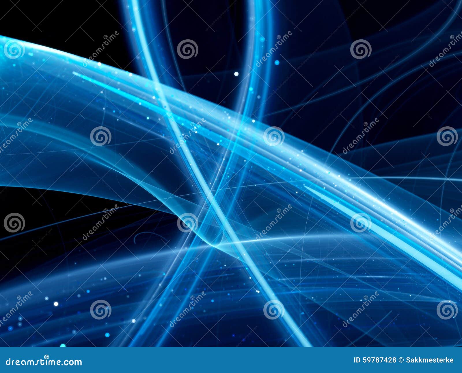 Blue glowing curves stock illustration. Illustration of curve - 59787428