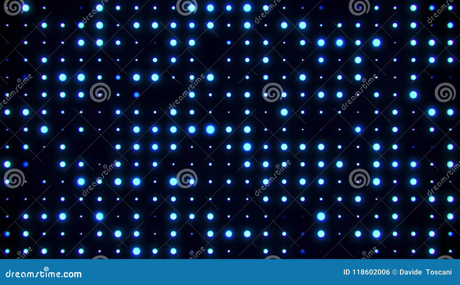Blue Glowing Digital Dots Code VJ Loop Motion Background Stock Footage ...