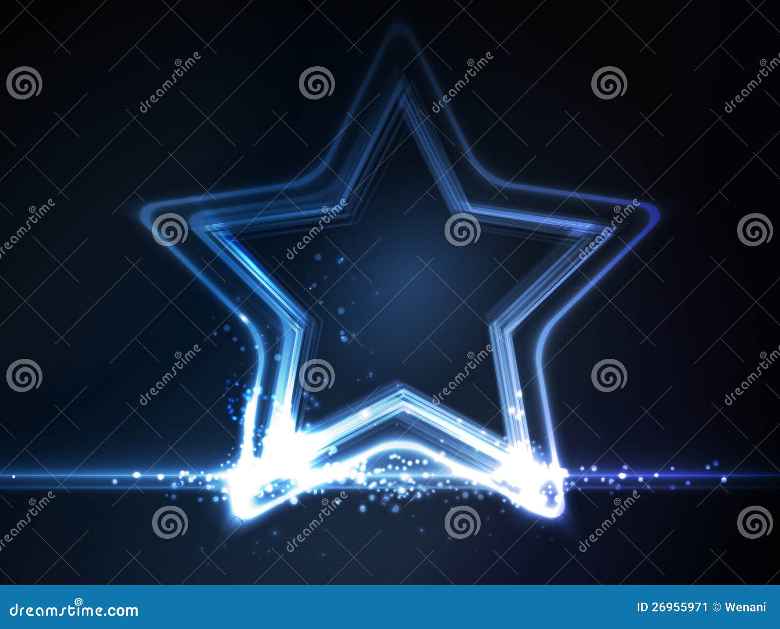 Blue glowing frame stock vector. Illustration of text - 26955971