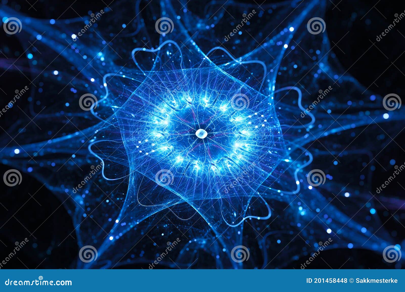 Blue Glowing Futuristic Quantum Computer Processor Stock Illustration ... Blue Glowing Futuristic Quantum Computer Processor Stock Illustration ...