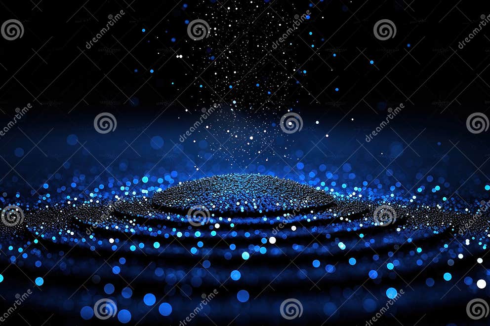 Blue Glowing Gradient Background with Grainy Texture and Noise Effect ...