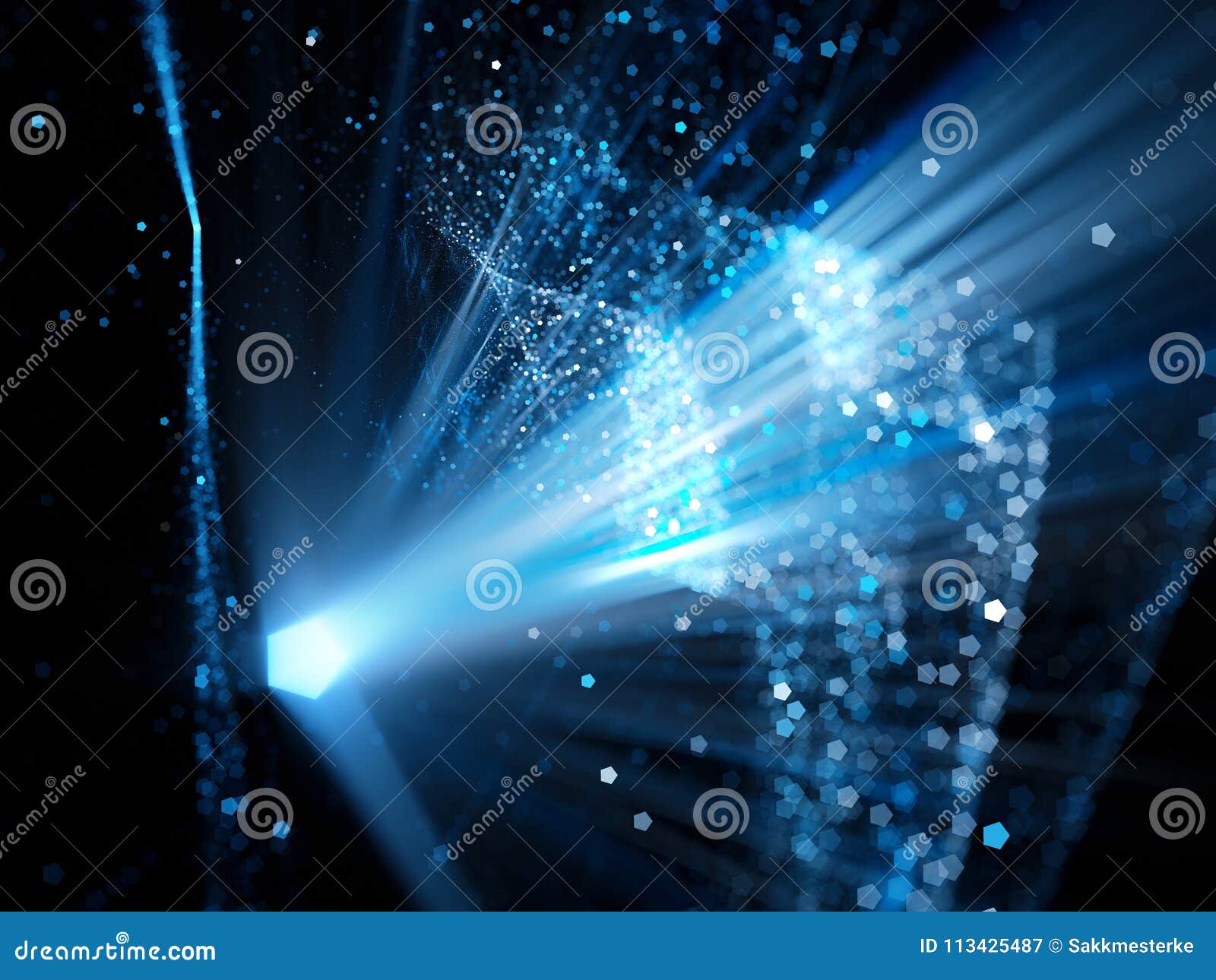 Blue Glowing Innovated Space Technology Stock Illustration ...
