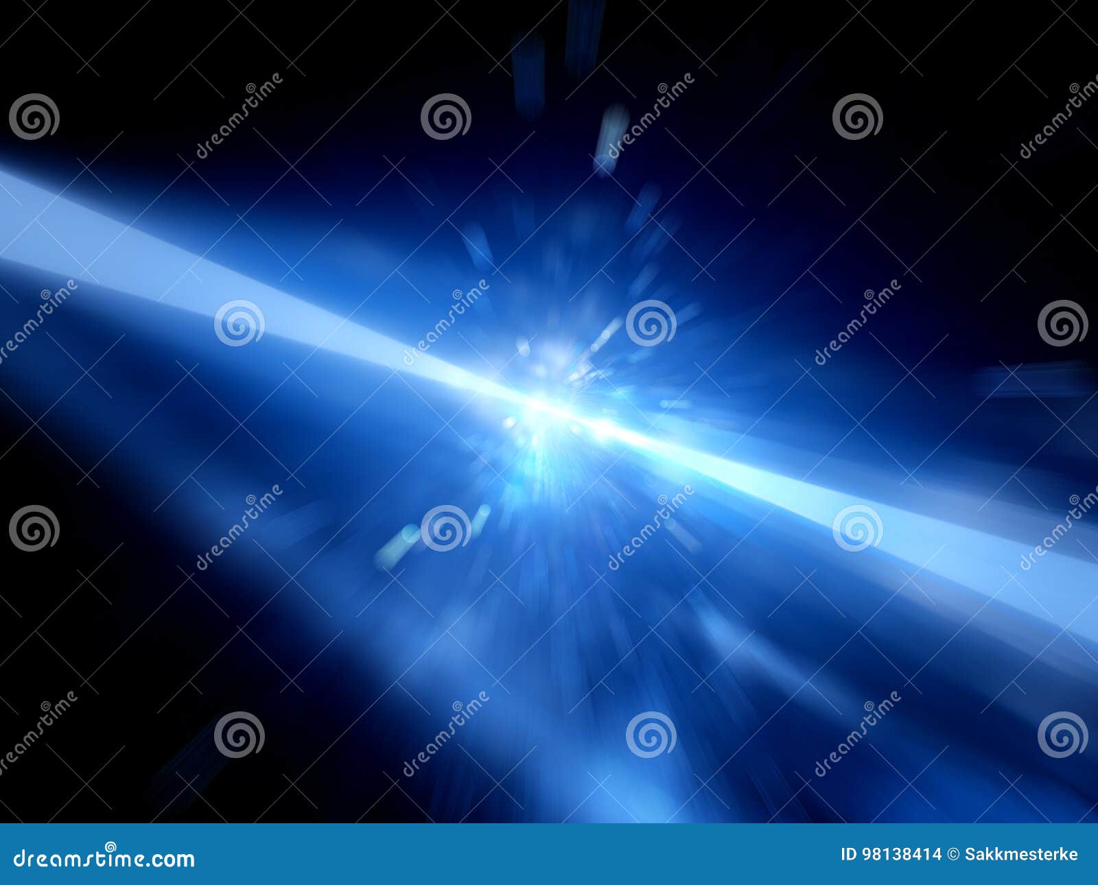 Blue Glowing Laser Beams Hitting the Target, Explosion Stock ...
