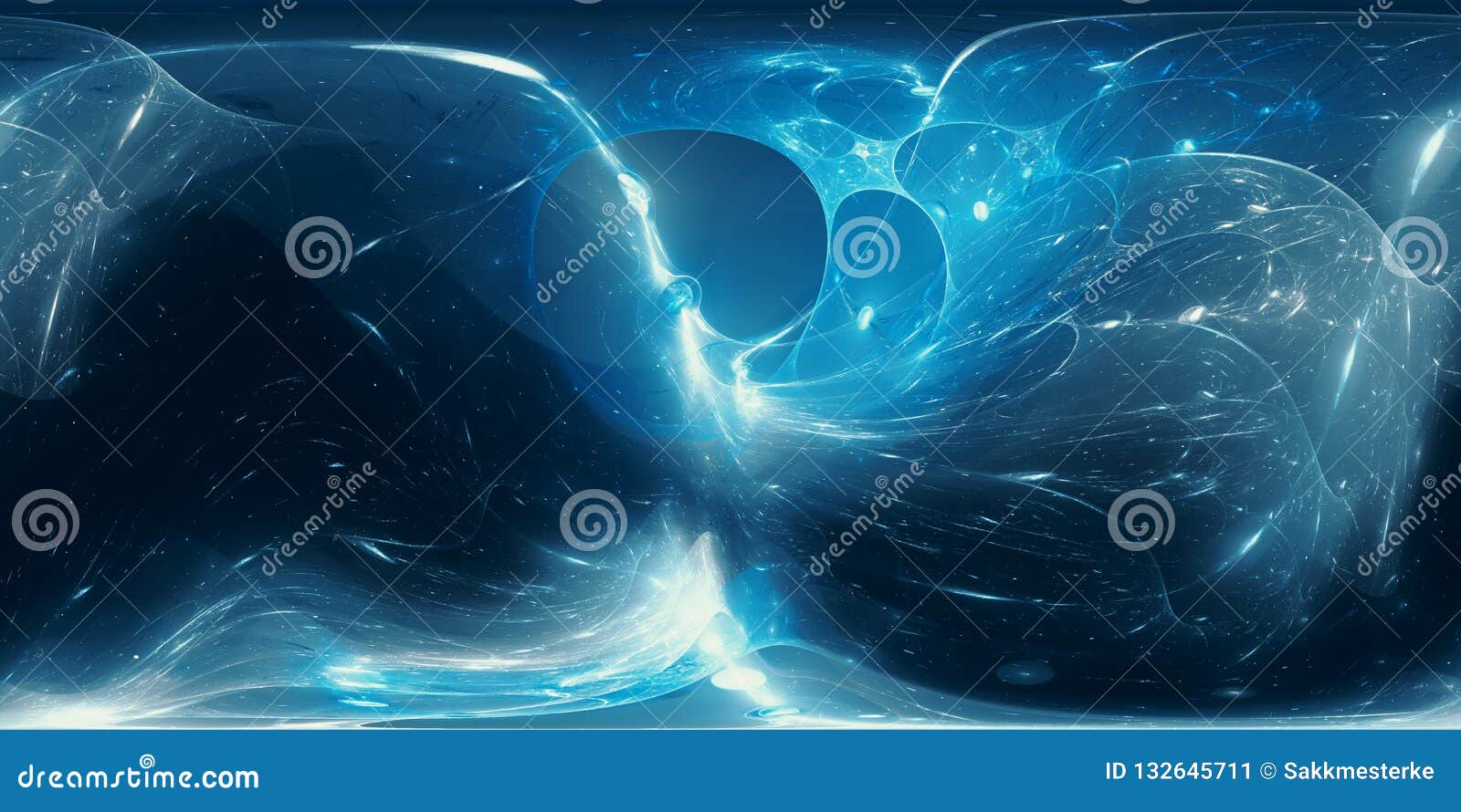 Blue Glowing Multidimensional Energy Force Field Stock Illustration ...