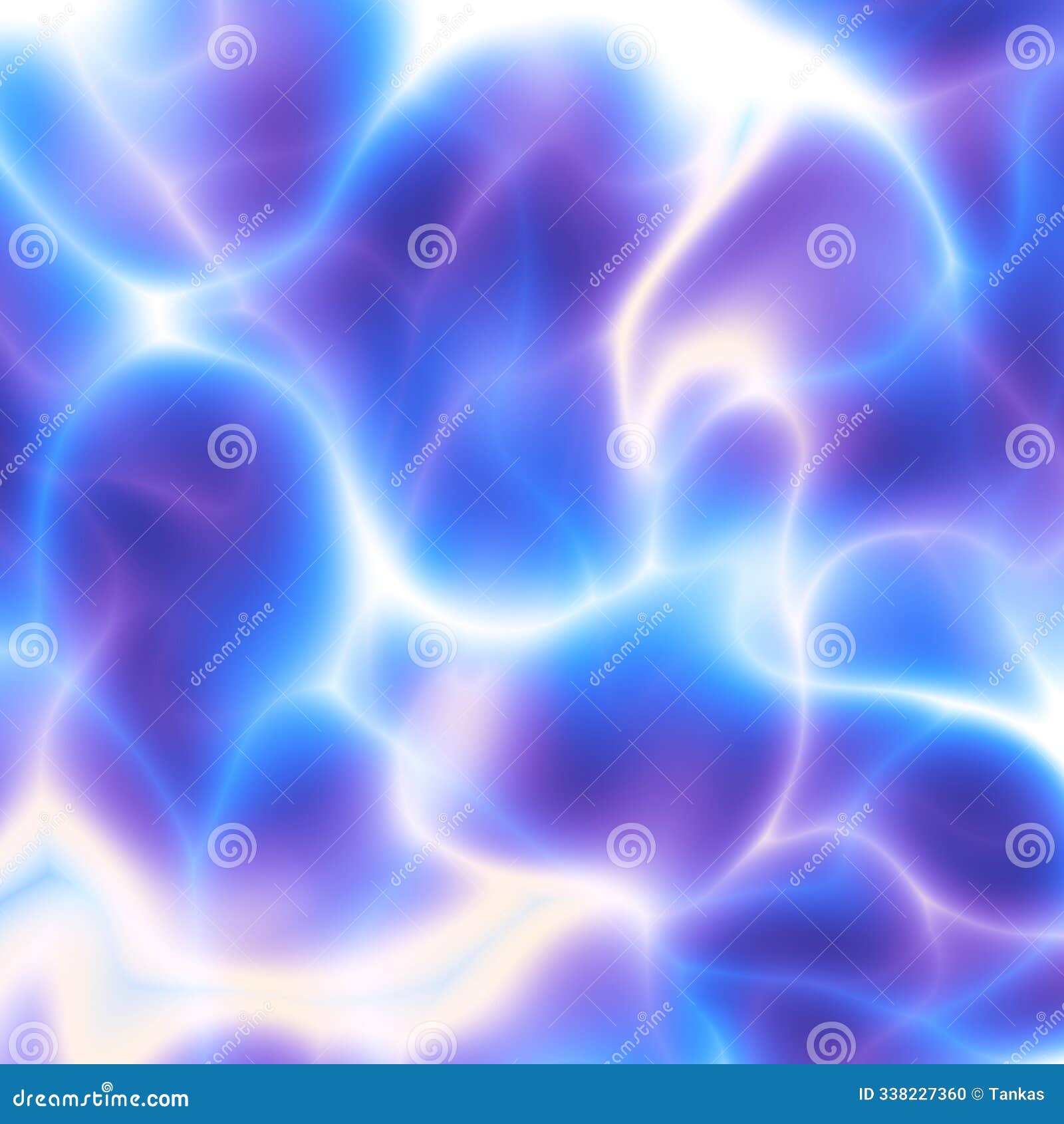 Blue Glowing Multidimensional Plasma Force Field. Abstract Glowing ...