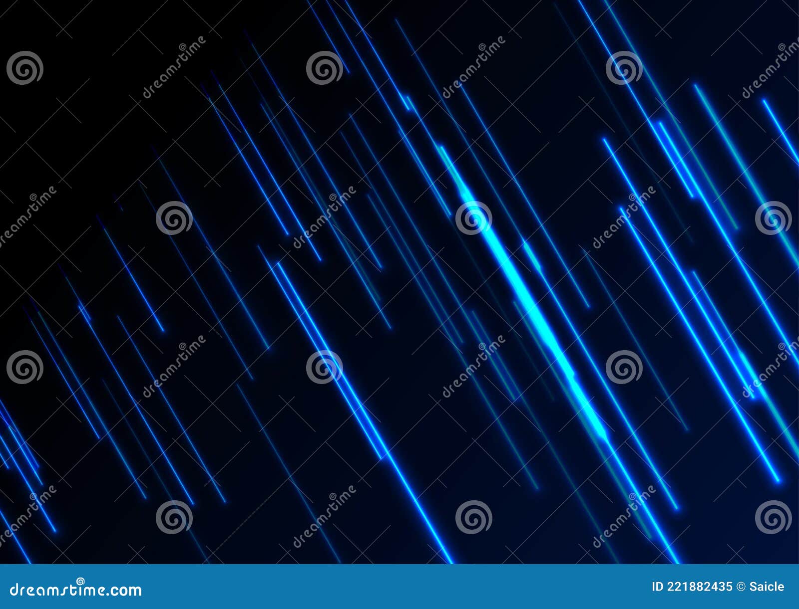 Blue Glowing Neon Lines Abstract Tech Background Stock Vector ...