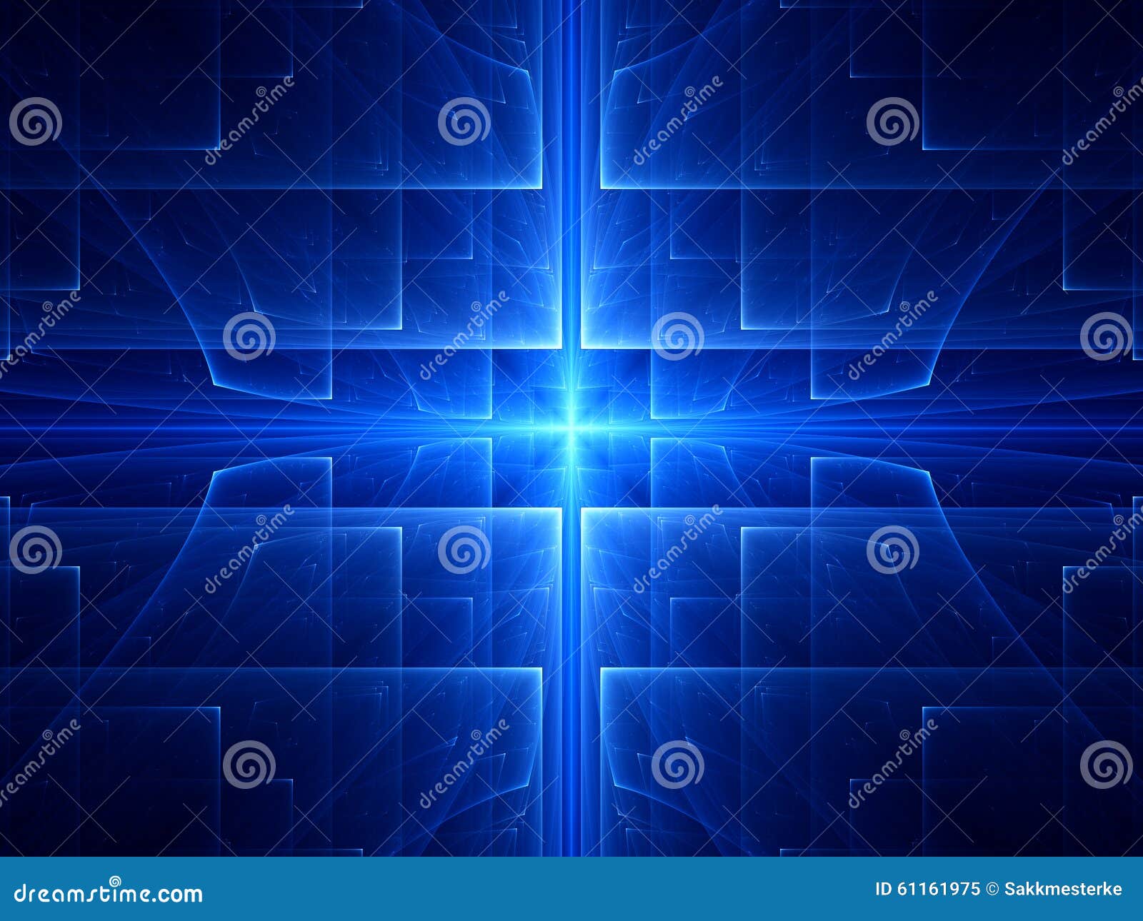 Blue Glowing New Technology Stock Illustration - Illustration of ...