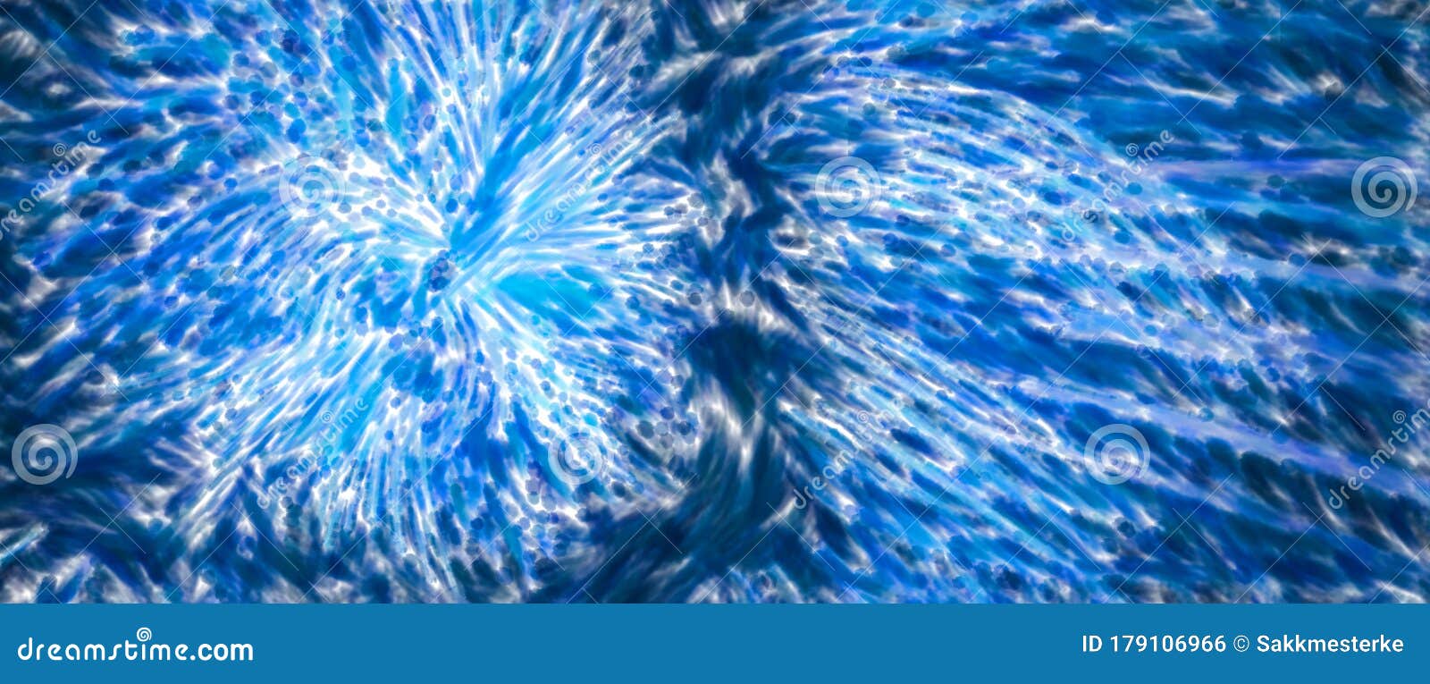 Blue Glowing Nuclear Fusion, Abstract Background Stock Illustration ...