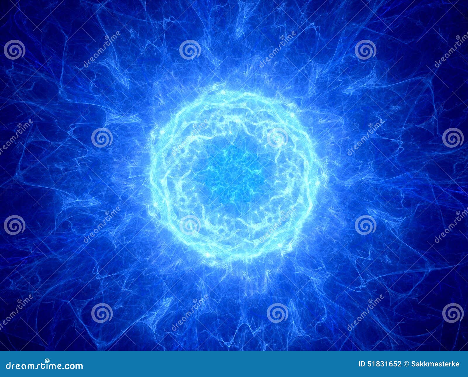 Blue Glowing Plmasa Torus in Space Stock Illustration - Illustration of ...