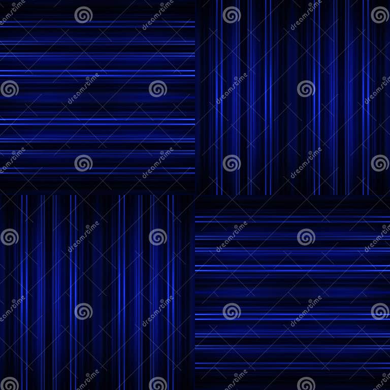 Blue Glowing Rectangular Blocks with Stripes. Abstract Geometric ...