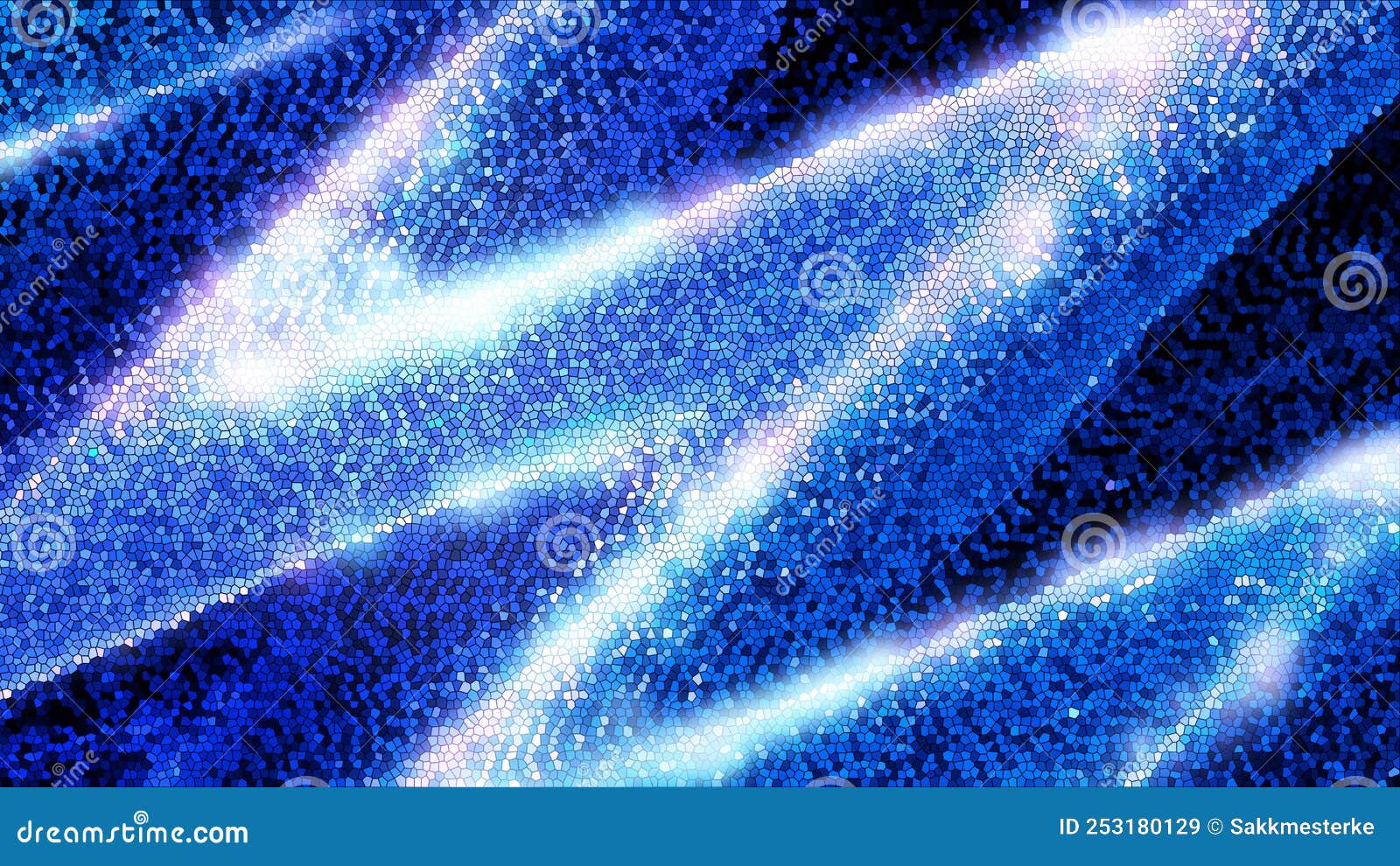 Blue Glowing Shiny Waves Abstract Background Stock Illustration ...