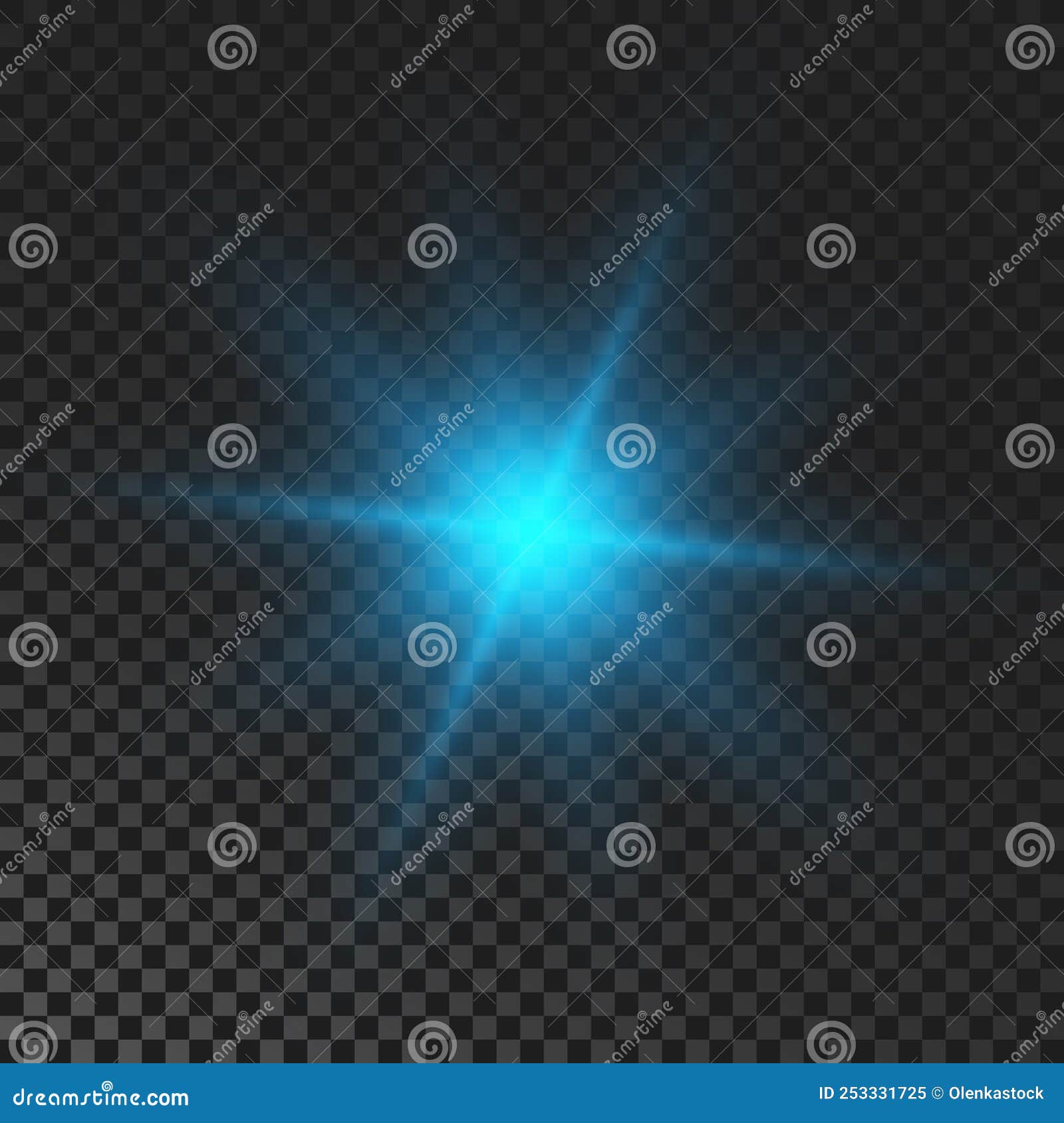 Blue Glowing Sparkling Star Stock Vector - Illustration of glow, circle ...