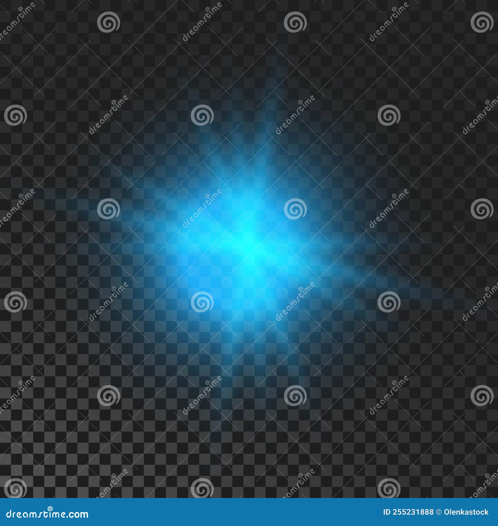 Blue Glowing Sparkling Star Stock Vector - Illustration of star, blue ...