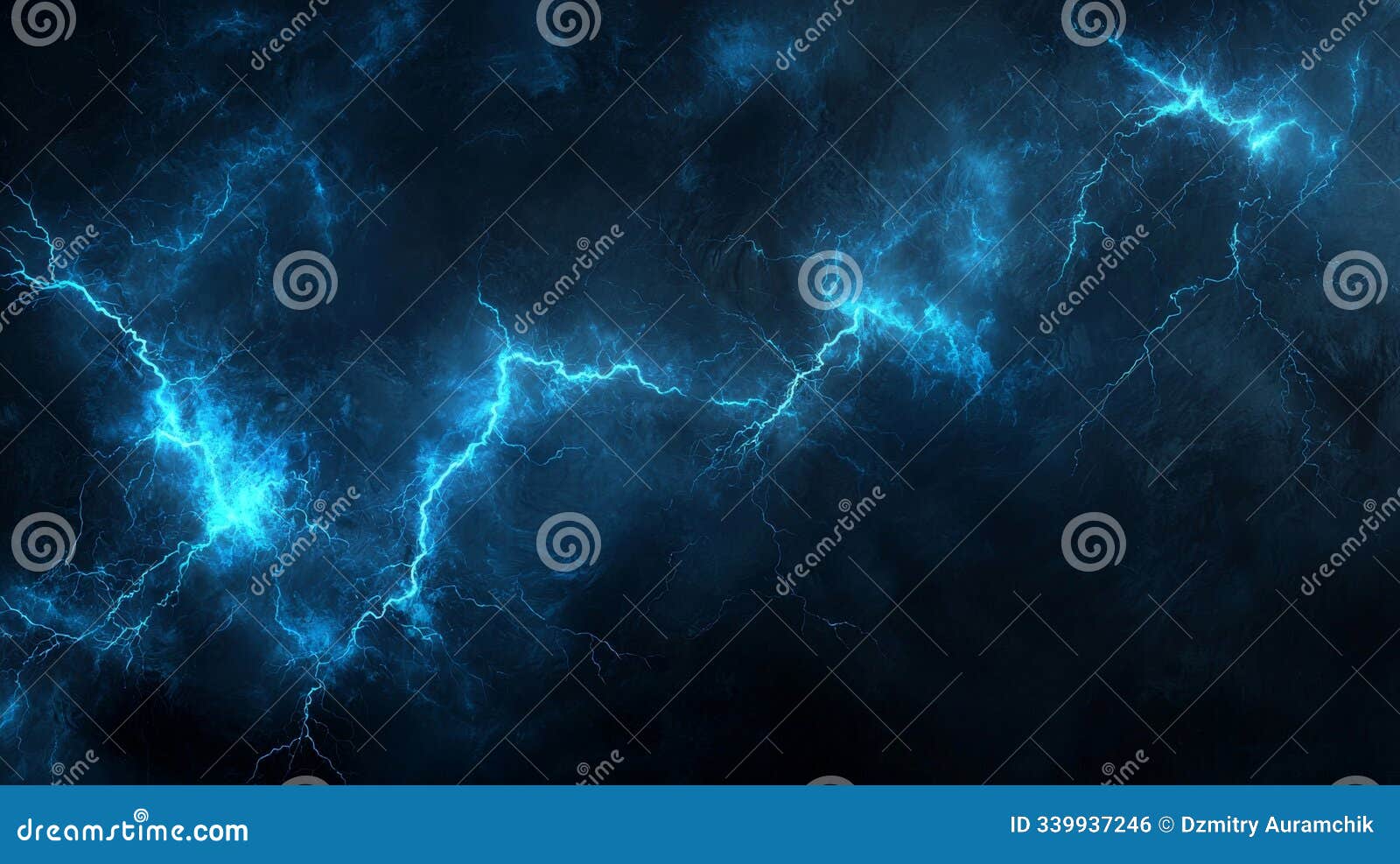 Blue Glowing Storm Lightning Effects Can Be Seen in this Cartoon ...