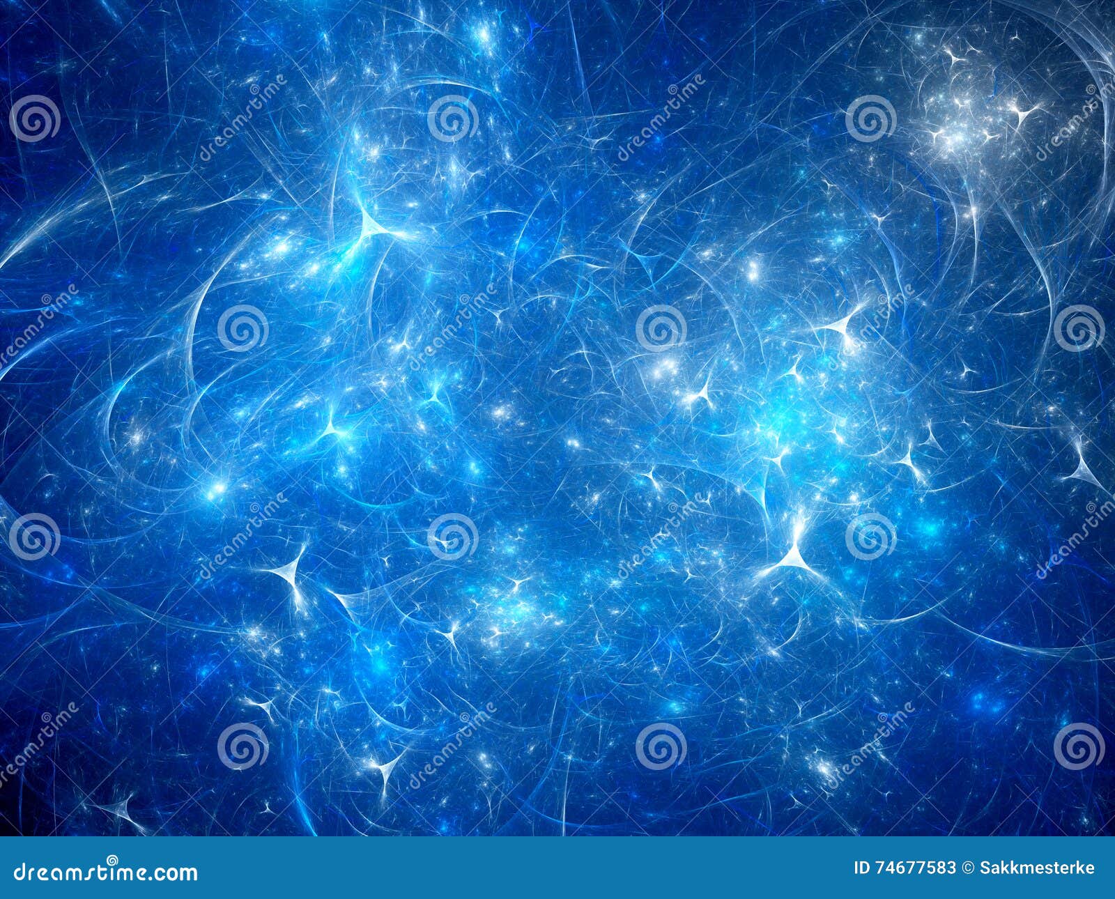 Blue Glowing Synapses Background Stock Illustration - Illustration of ...