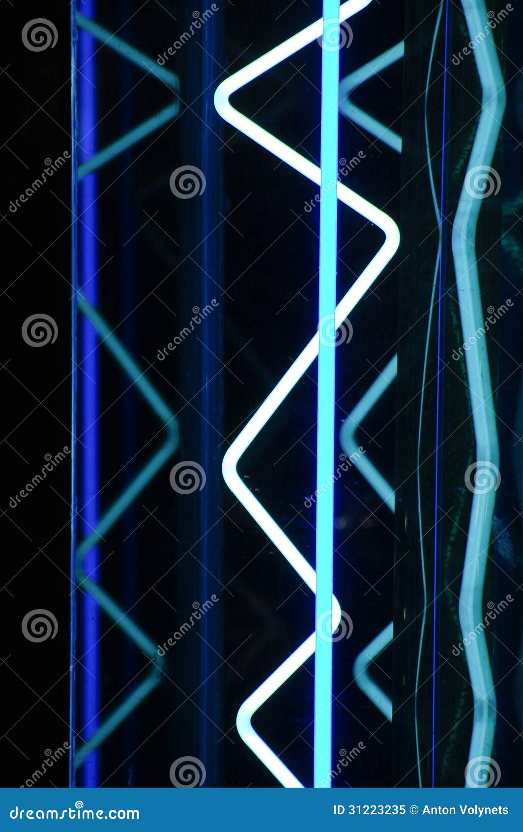 Blue glowing tubes stock image. Image of blue, flare - 31223235