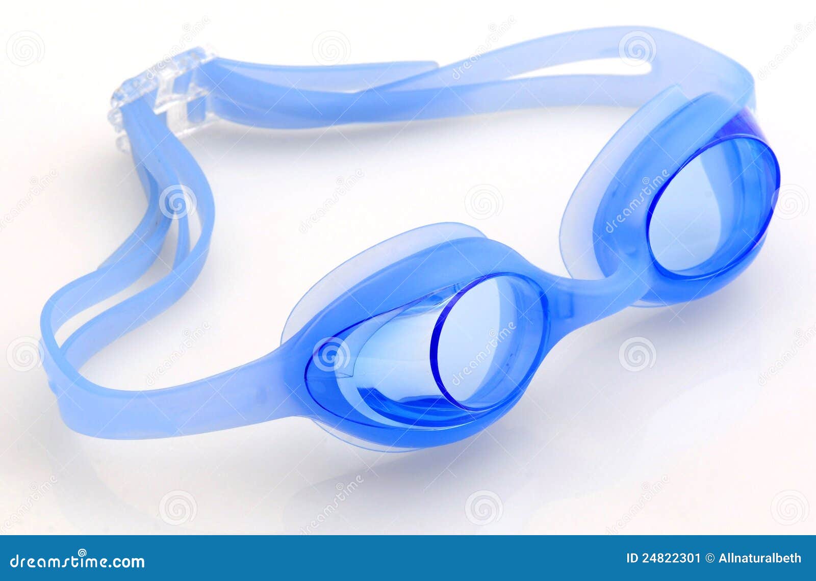 Blue goggles white stock image. Image of leisure, training - 24822301