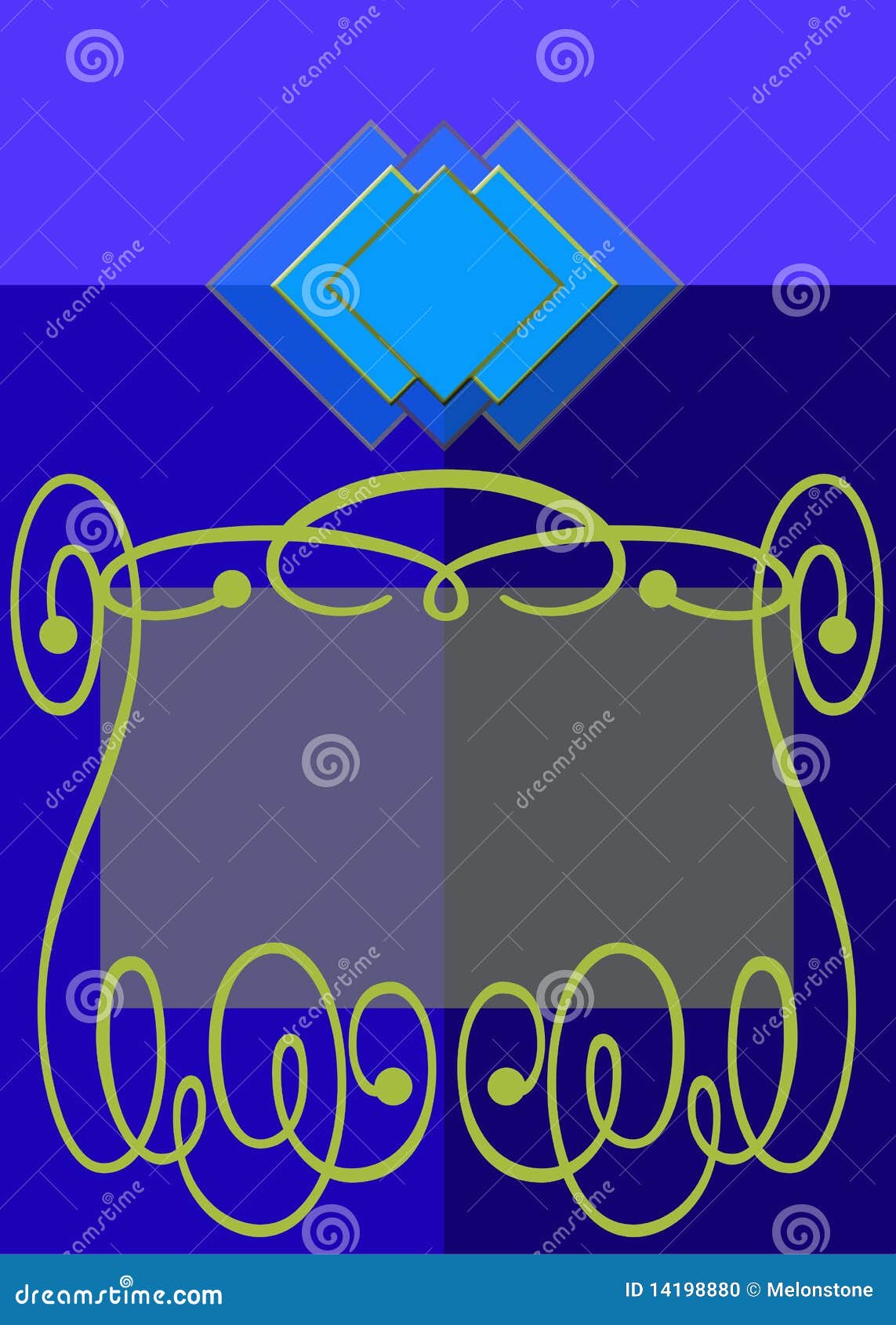 Blue gold label stock illustration. Illustration of product - 14198880