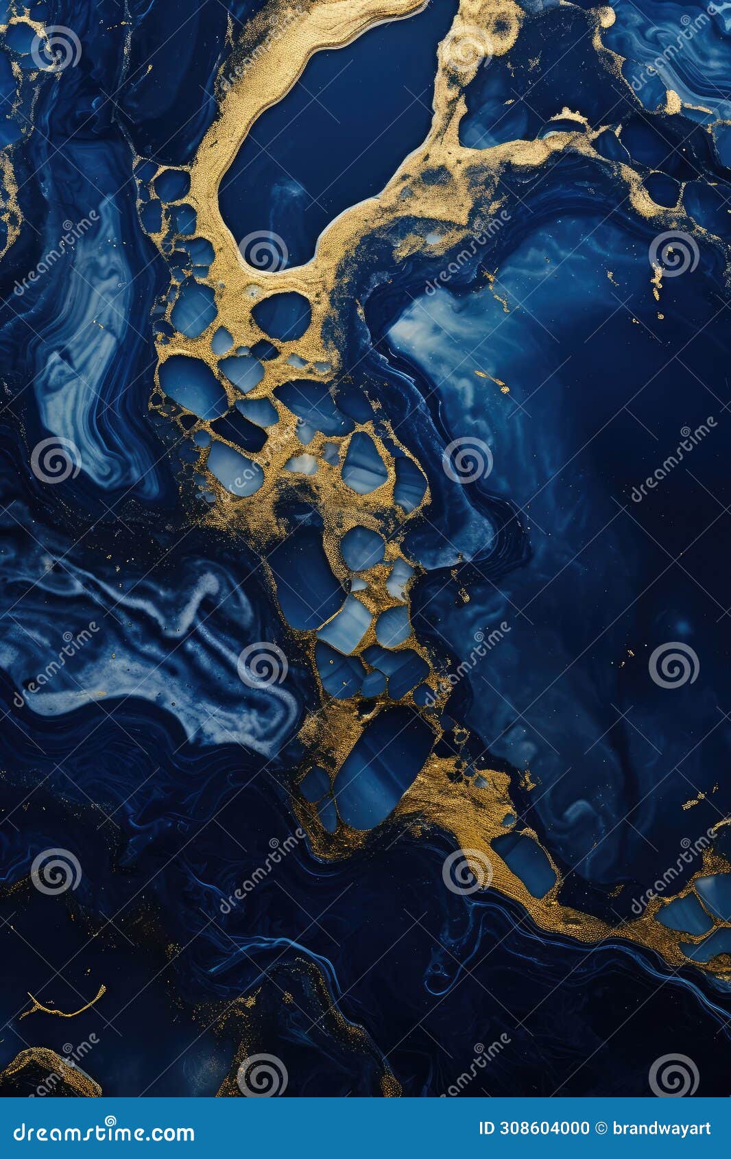 Blue and Gold Marble Background Stock Illustration - Illustration of ...