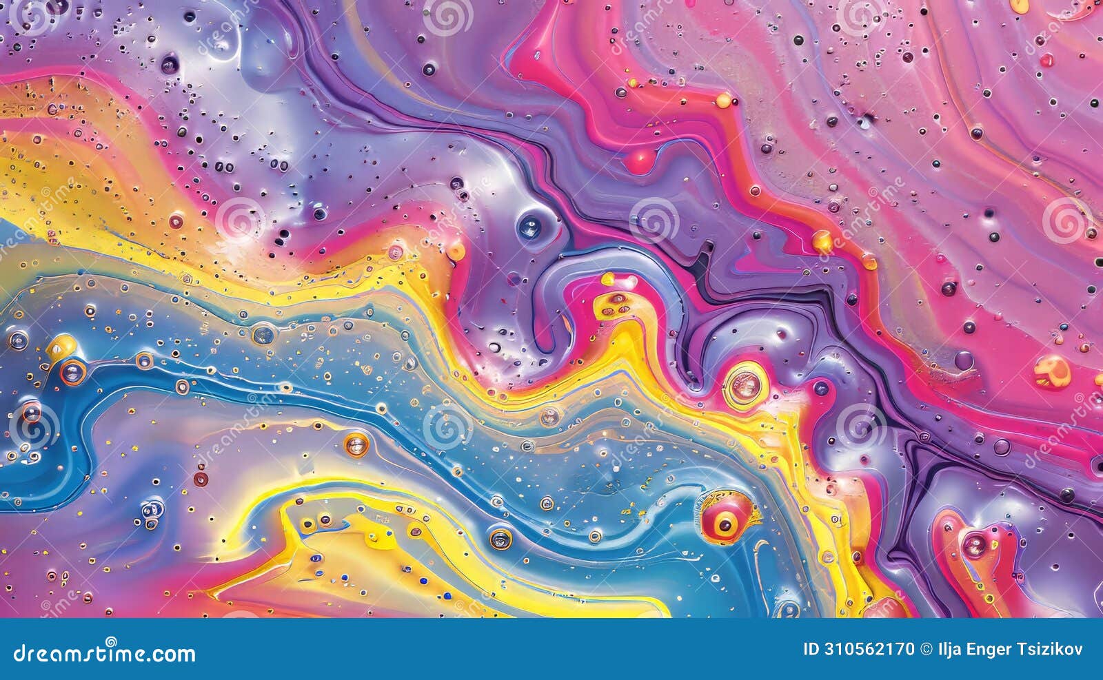 Blue and Gold Mineral Texture Background with Ink Effect, Nature ...