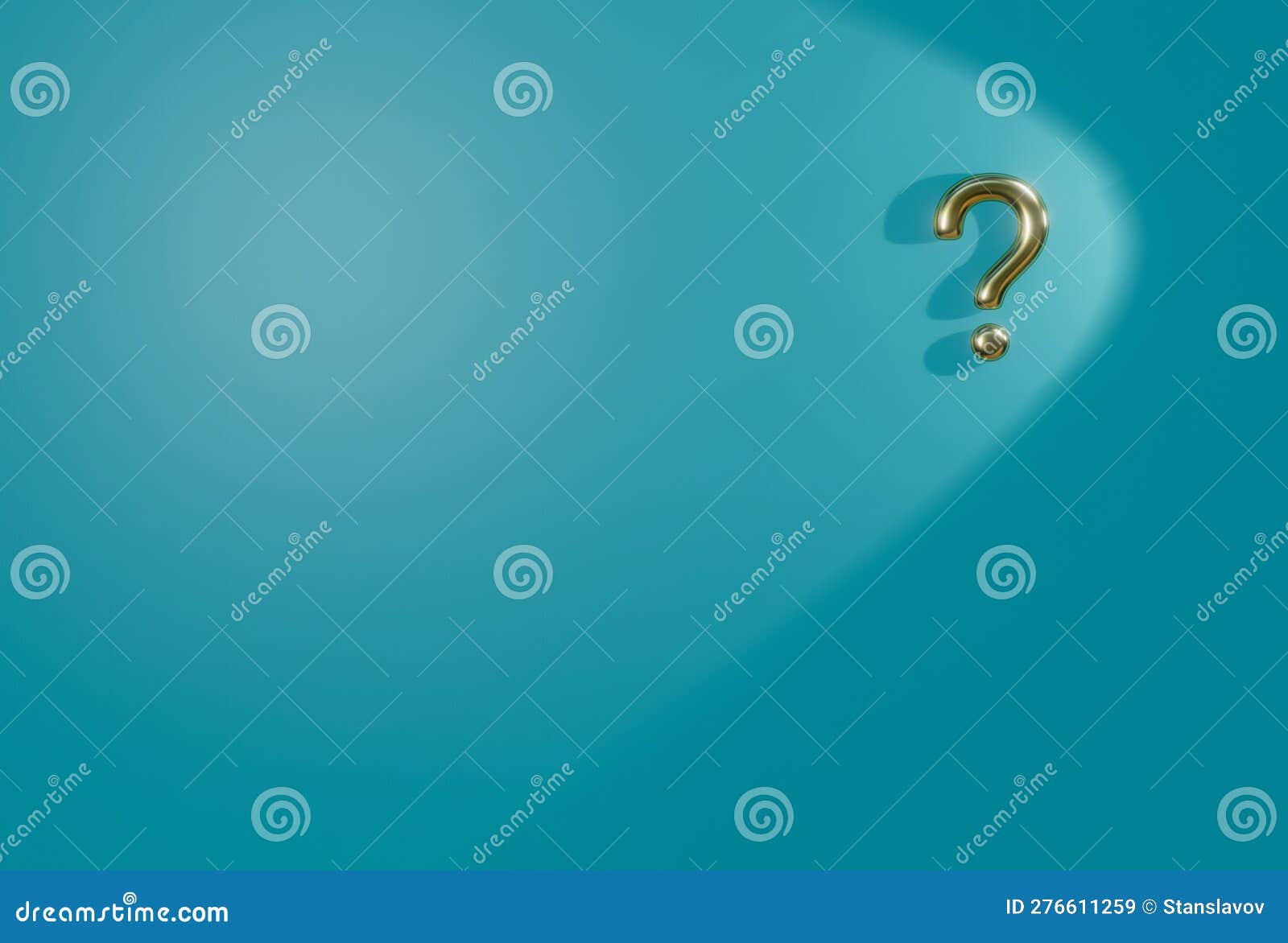 Blue Gold Question Survey Question Mark Presentation Horizontal Stock ...