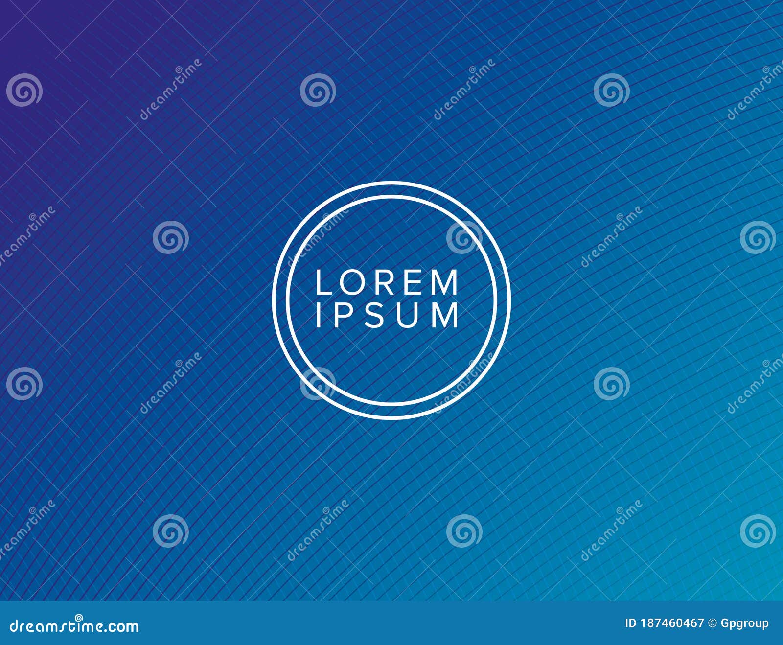 Blue Gradient Background with Circle Vector Design Stock Vector ...