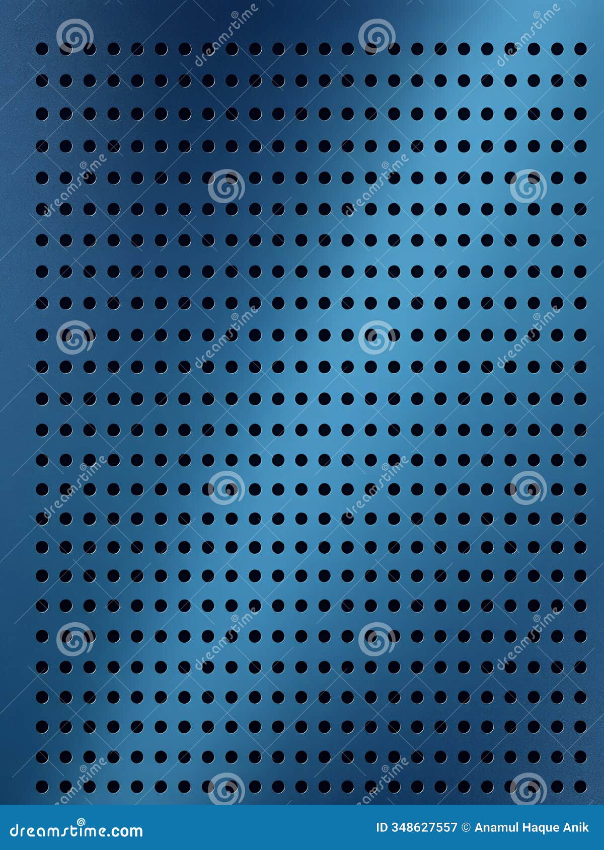 Abstract Perforated Metal Texture with Blue Gradient Background Design ...