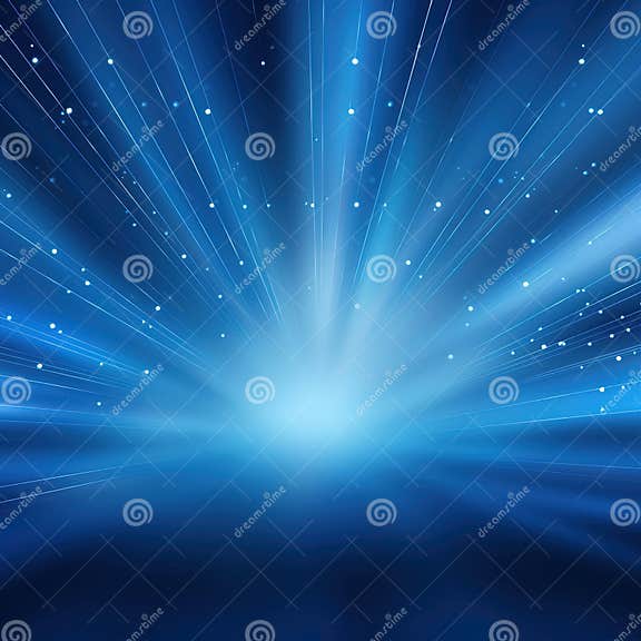 Blue Gradient Background with Flash Rays, Abstract Glowing Light ...
