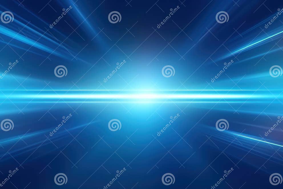 Blue Gradient Background with Flash Rays , Abstract Glowing Light ...