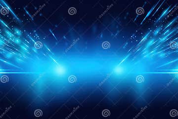 Blue Gradient Background with Flash Rays , Abstract Glowing Light ...