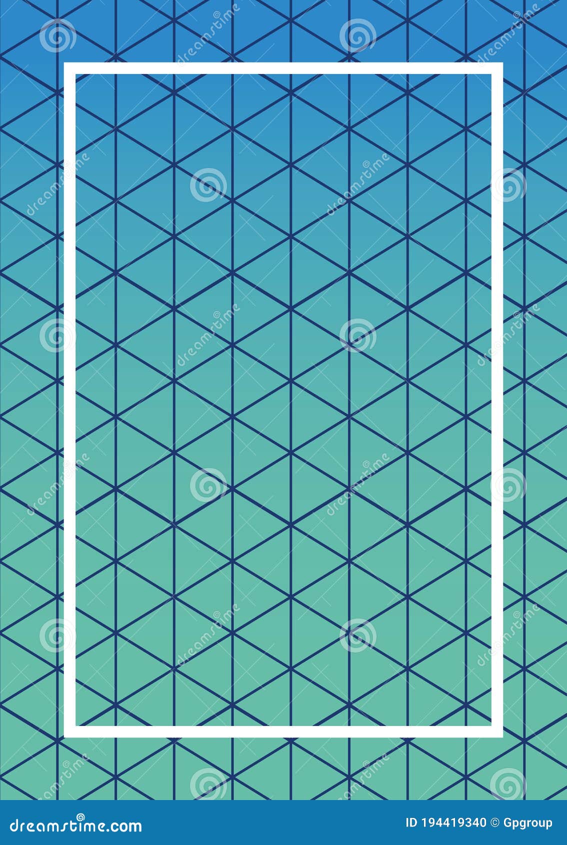 Blue Gradient Background with Frame Vector Design Stock Vector ...