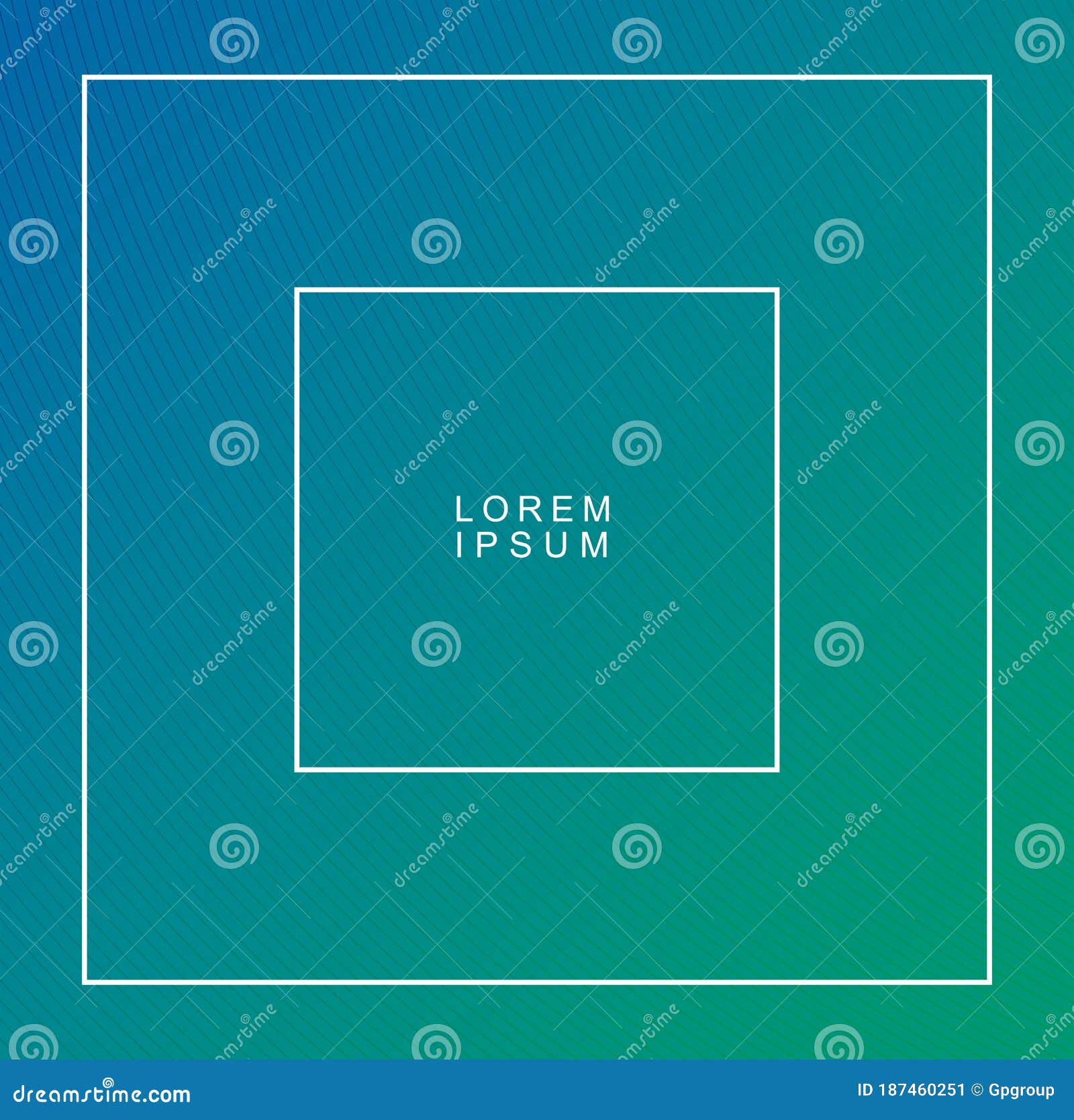 Blue Gradient Background with Frame Vector Design Stock Vector ...