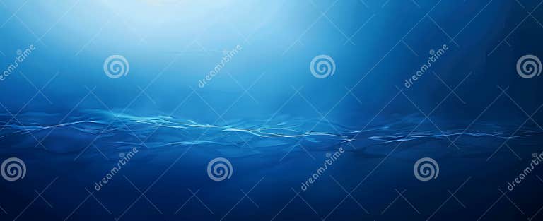 Abstract Blue Gradient Background with Subtle Waves Stock Illustration ...