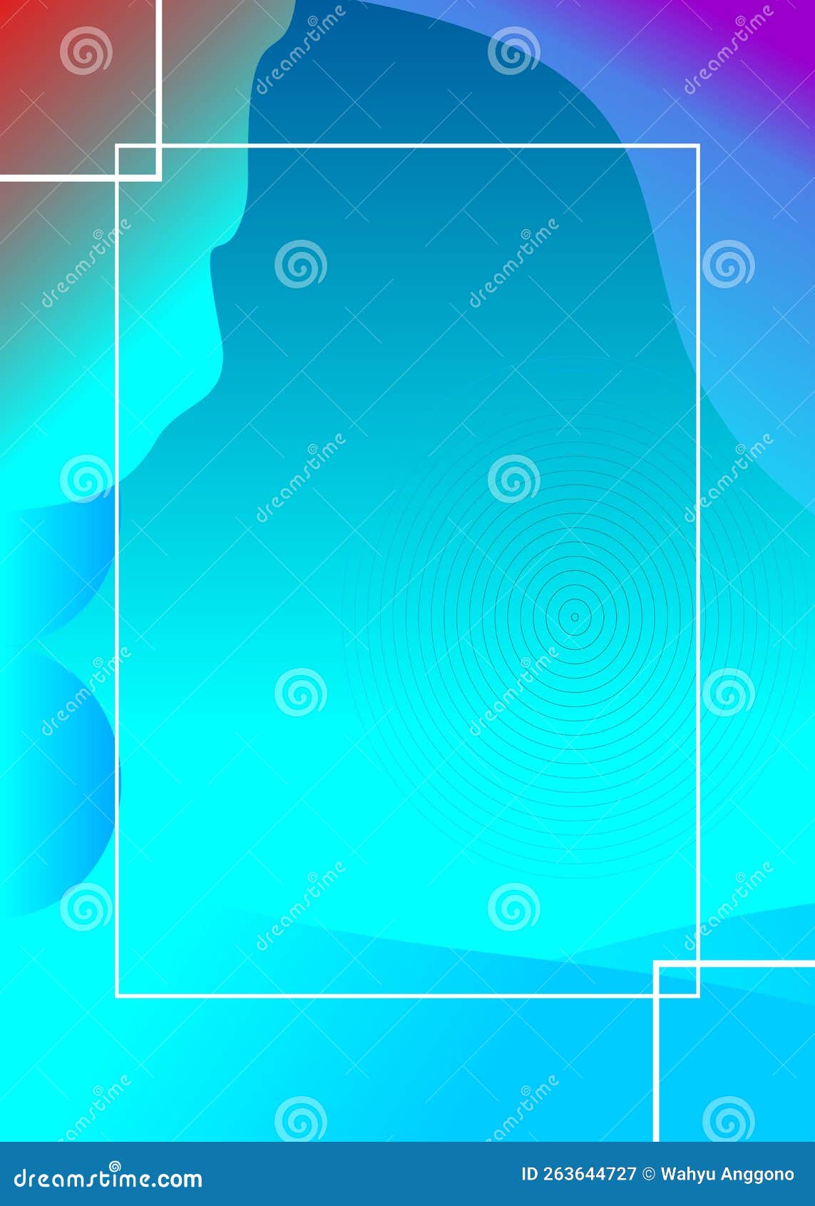 Blue Gradient Background Template Design Stock Vector - Illustration of ...