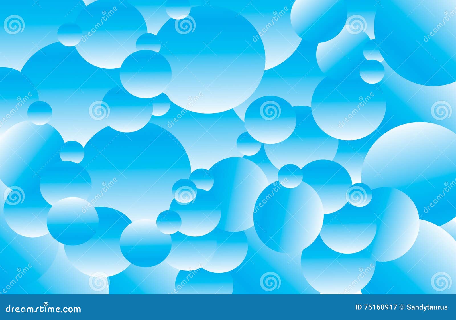 Blue Gradient Balls stock illustration. Illustration of round - 75160917