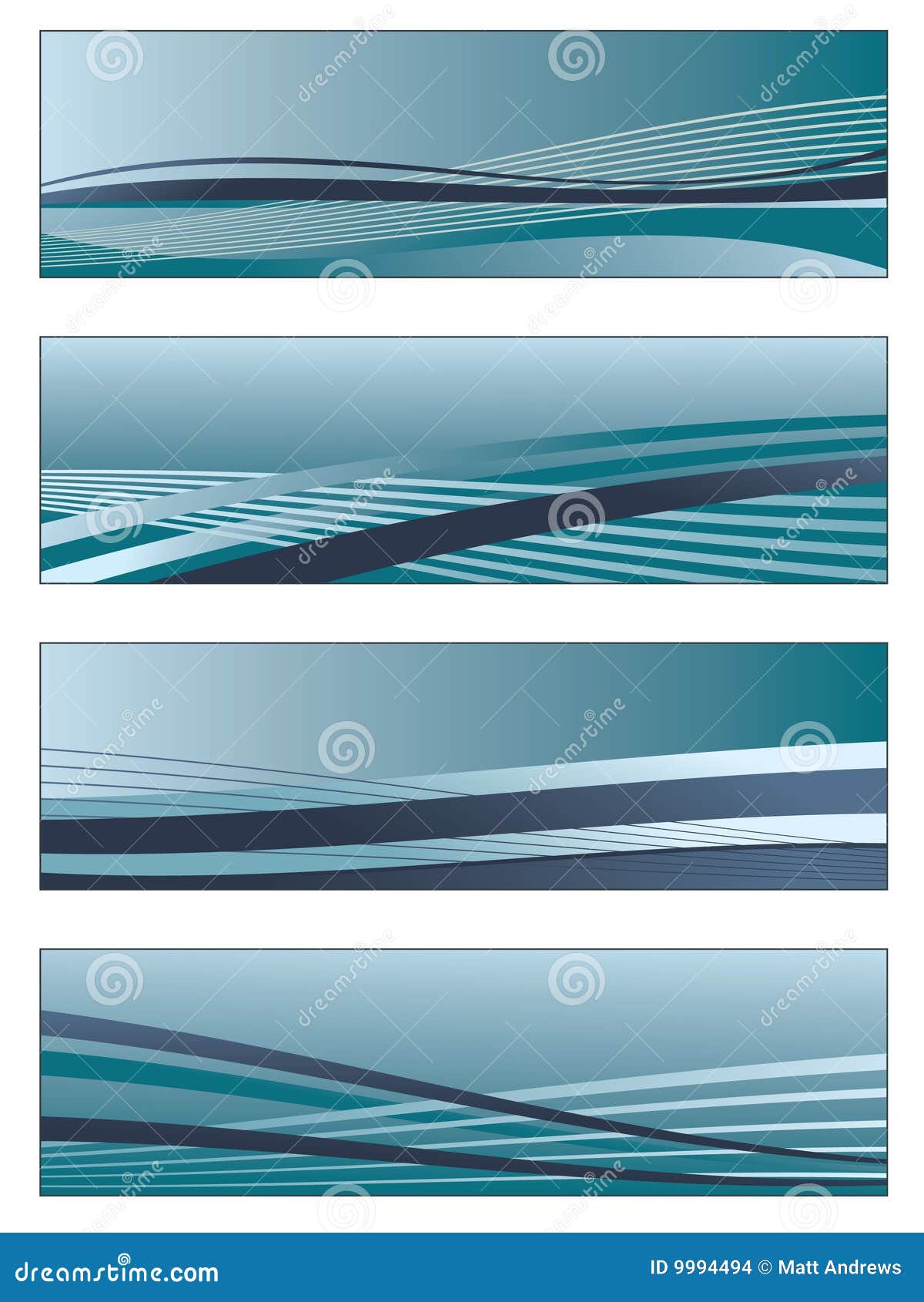 Blue gradient banners stock vector. Illustration of isolated - 9994494