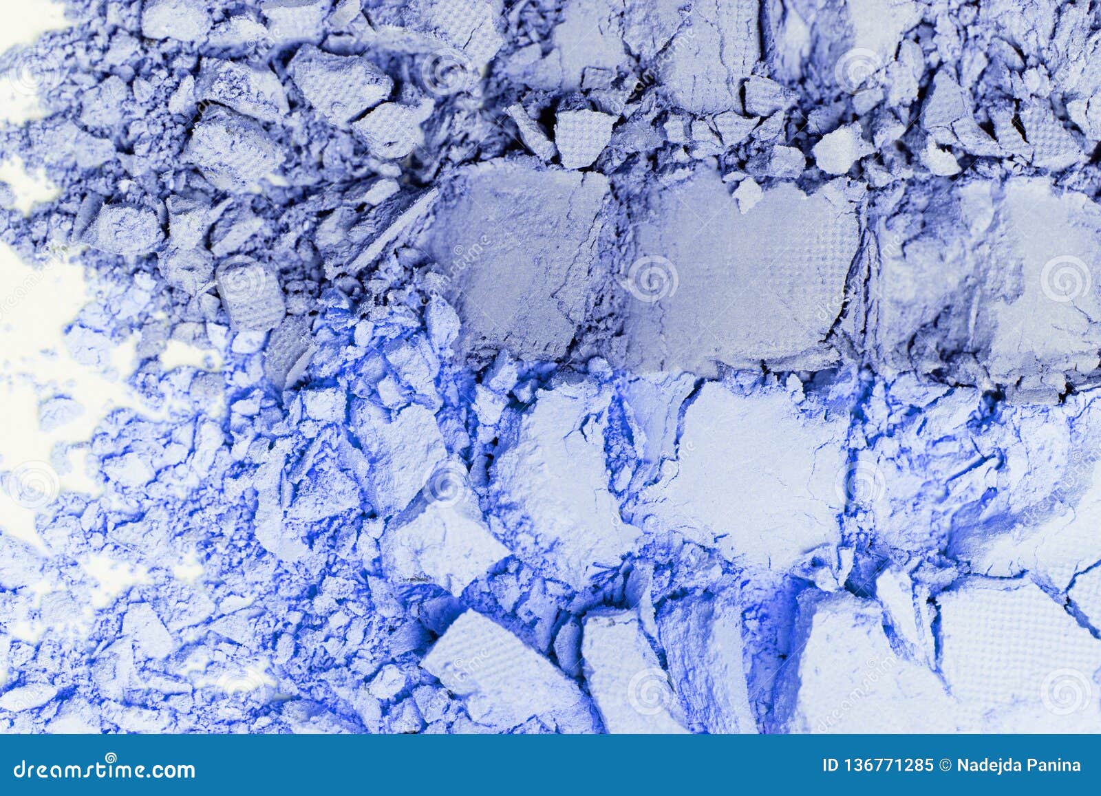 Blue Gradient Eye Shadow Set Isolated on White Background Stock Image ...