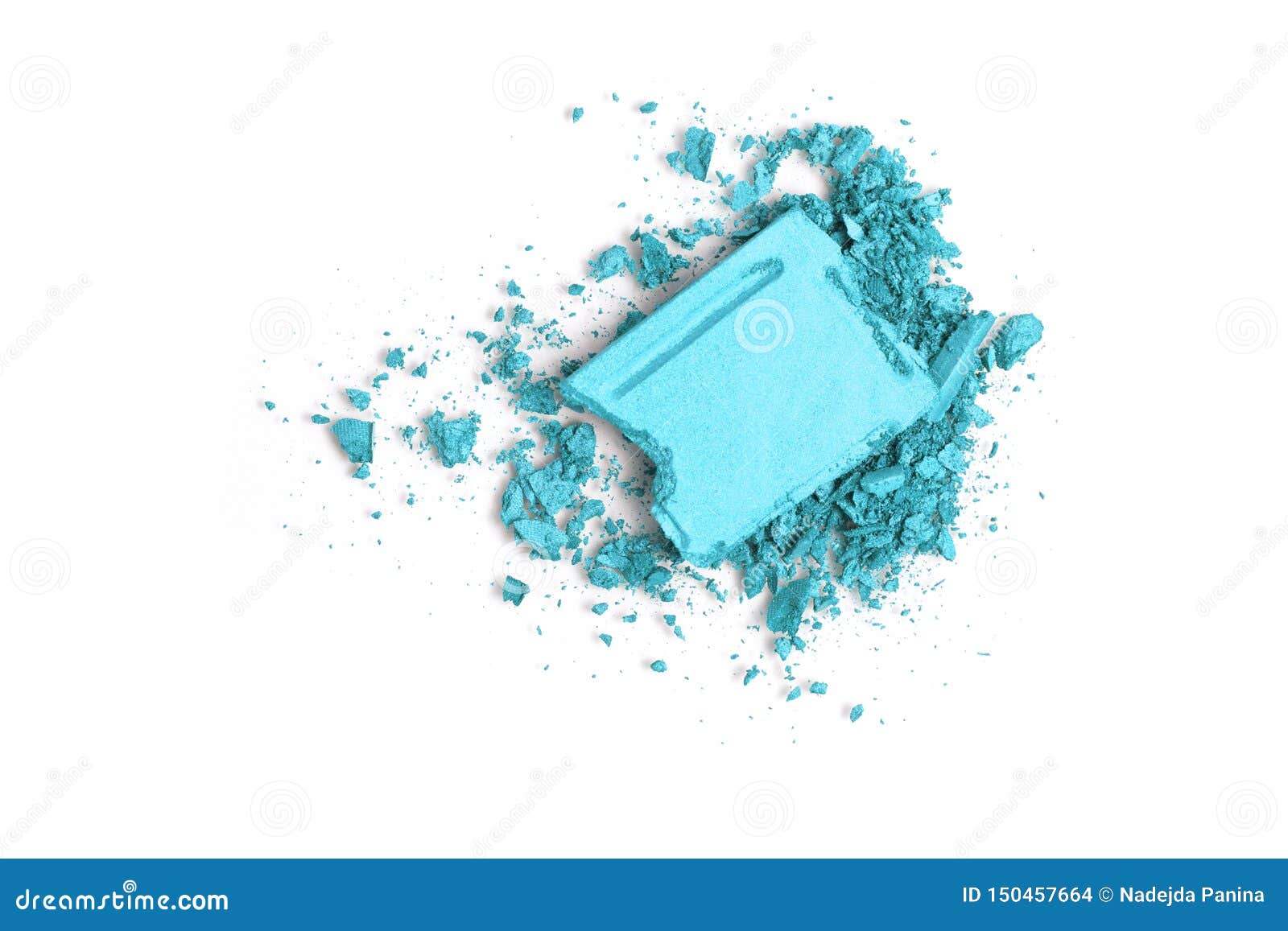 Blue Gradient Eye Shadow Set Isolated on White Background Stock Photo ...
