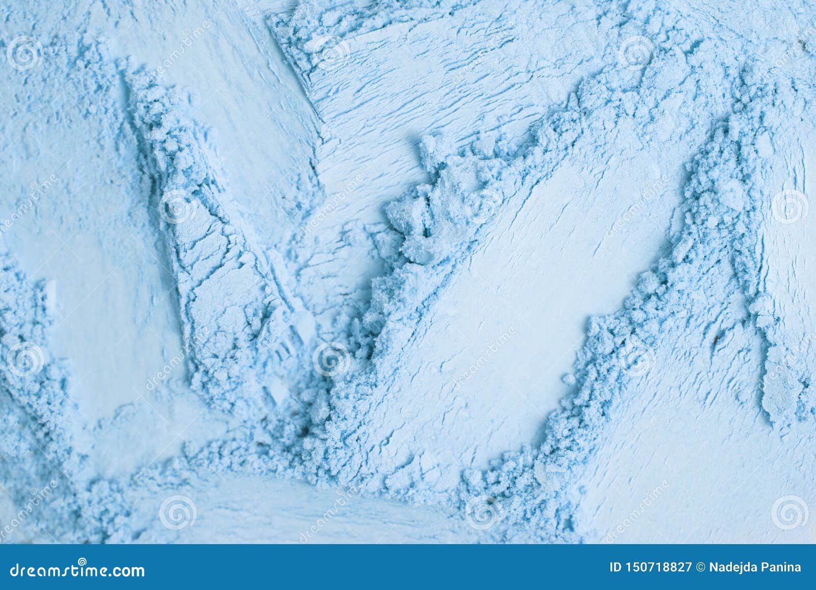 Blue Gradient Eye Shadow Set Isolated on White Background Stock Image ...