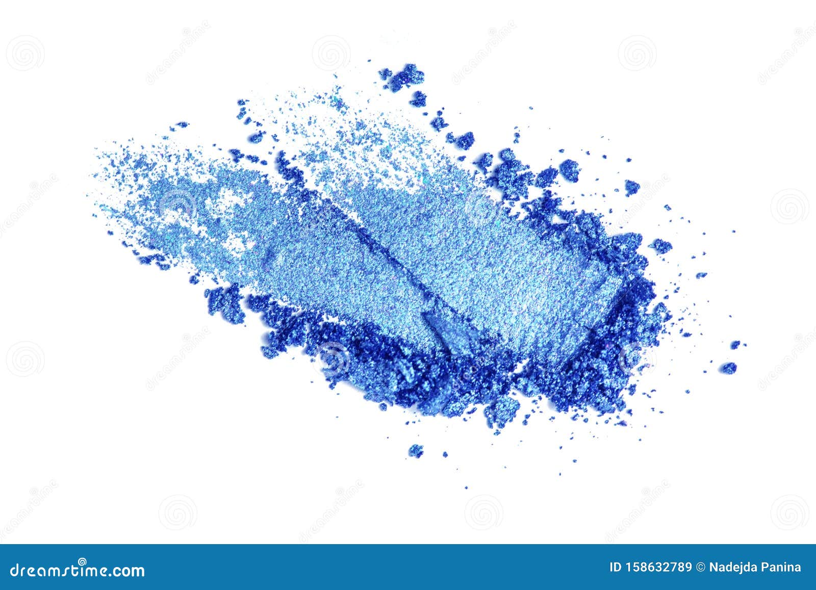Blue Gradient Eye Shadow Set on White Background Stock Image - Image of ...