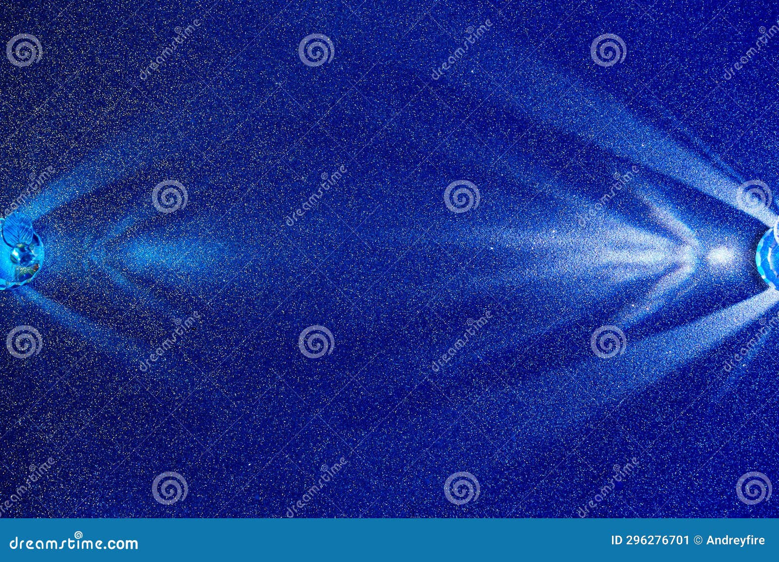 On a Blue Gradient Fine-grained Background, Light Blue Scattered Rays ...