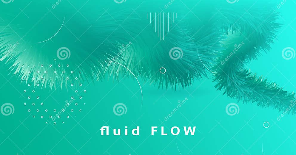 Blue Gradient Fluid. Flow Graphic Movement Stock Vector - Illustration ...