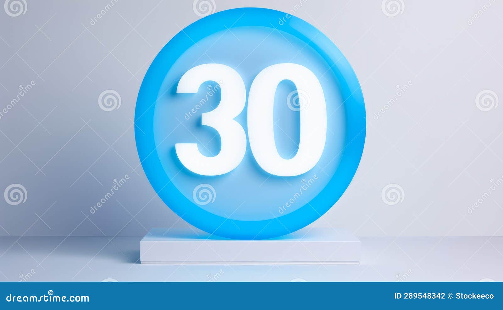 Blue Gradient Gong: Number 30 with Decluttering and Billboard Design ...